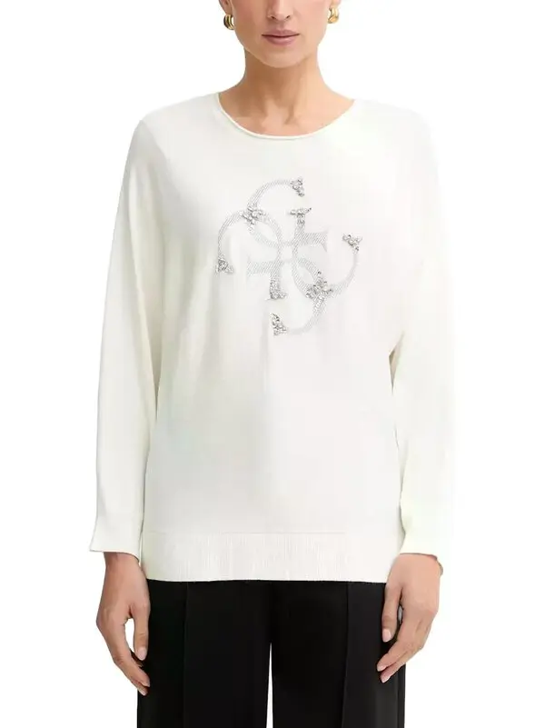 Guess Embellished Logo T-shirt - White