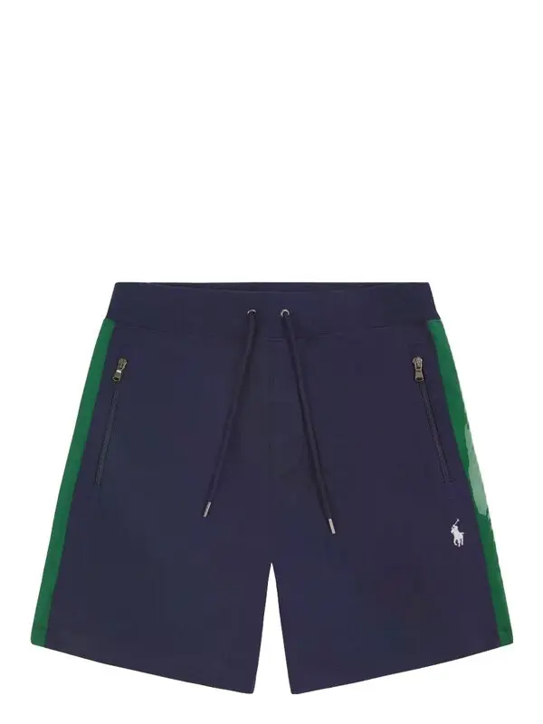Polo Ralph Lauren Double-knit Mesh Shorts With Side Stripe Detail - Blue