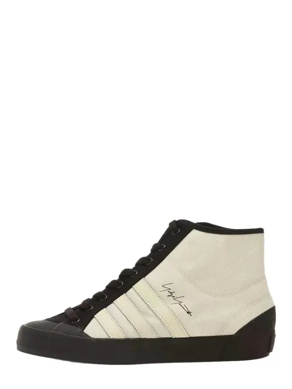 Y3 Off-white Canvas High-top Sneakers - Neutrals