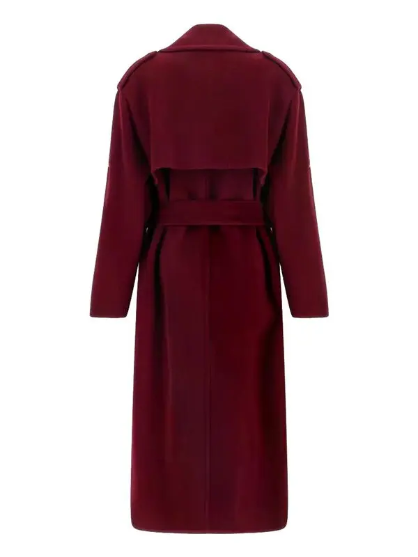 Alberta Ferretti Double-breasted Wool-cashmere Coat - Red