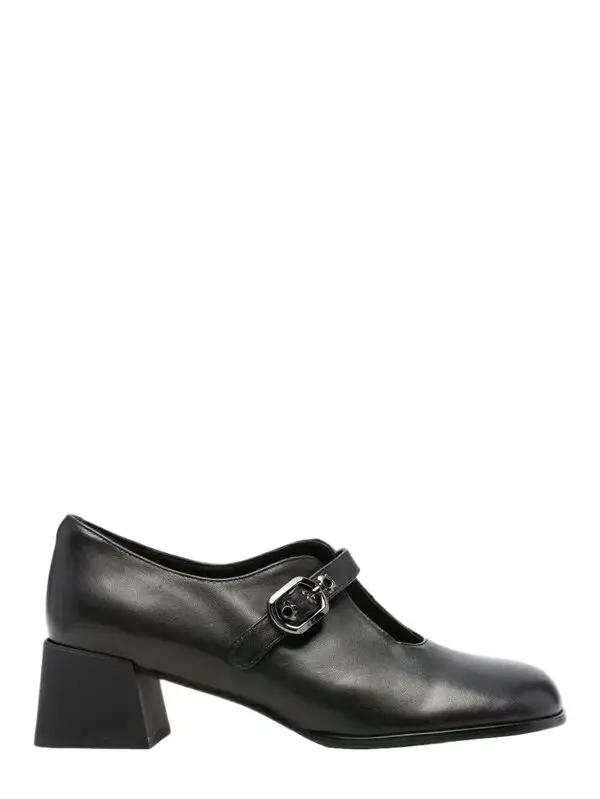 LINDA BAUMANN Buckle-fastening Block-heel Pumps - Black