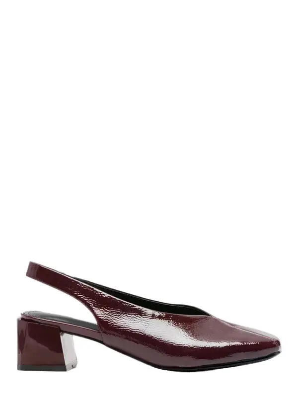 LINDA BAUMANN Patent Slingback Pumps - Red