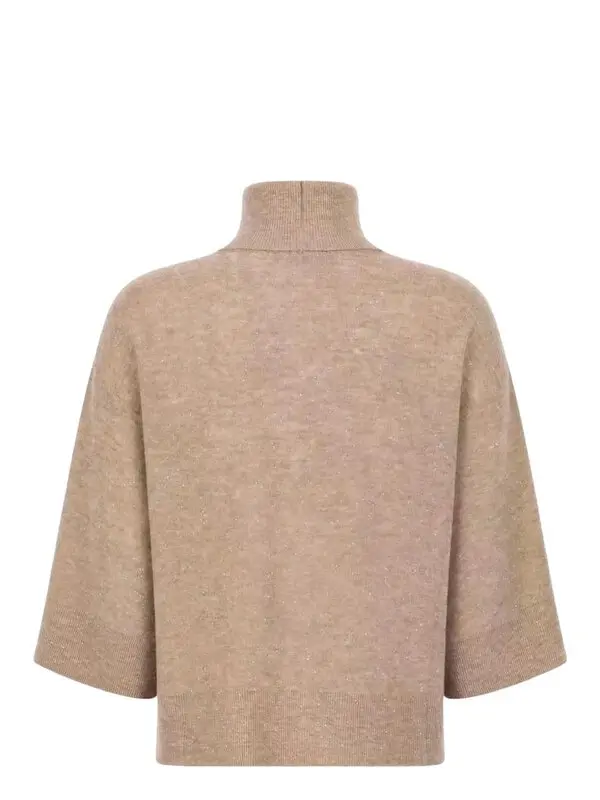 Fabiana Filippi Sequin-embellished Roll-neck Sweater - Brown