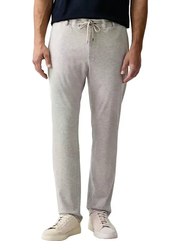 JOOP! Drawstring Straight-leg Trousers - Neutrals