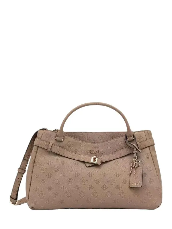Guess Ella Logo-embossed Tote Bag - Neutrals