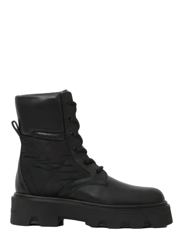Moncler Aurea Quilted Lace-up Boots - Black