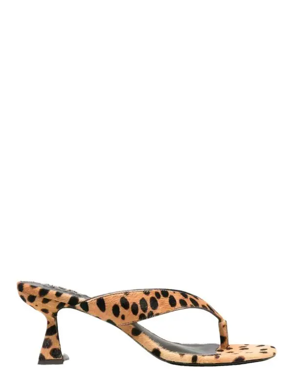 Cult Gaia Cheetah-print Thong Sandals - Neutrals