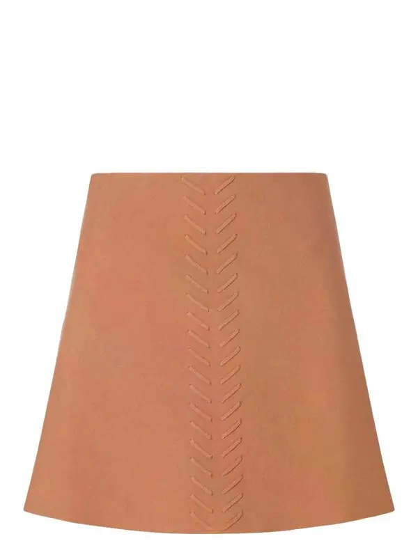 Liu Jo Knit Mini Skirt With Braided Details - Neutrals