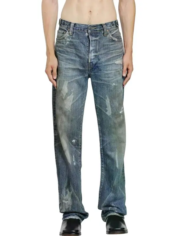 Mastercraft Union Distressed Relaxed-fit Jeans - Blue