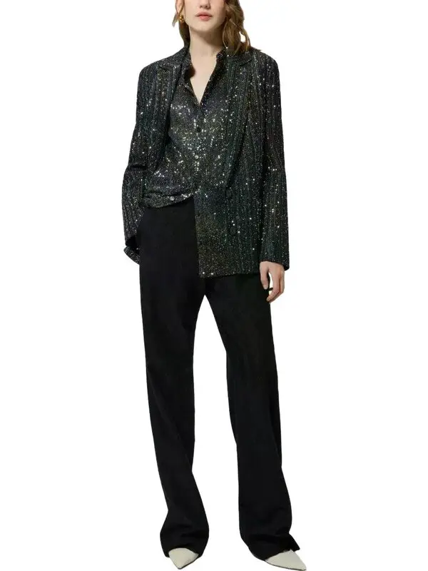 Missoni Sequined Striped Blazer - Blue