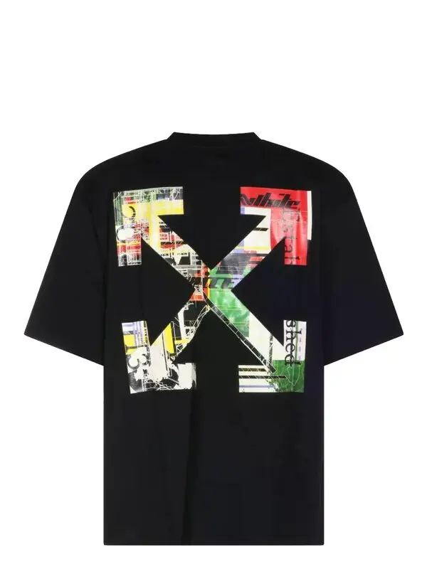 Off-White Arrows-print Cotton T-shirt - Black
