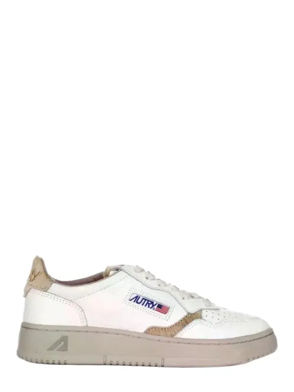 AUTRY Medalist Pony-effect Sneakers - White