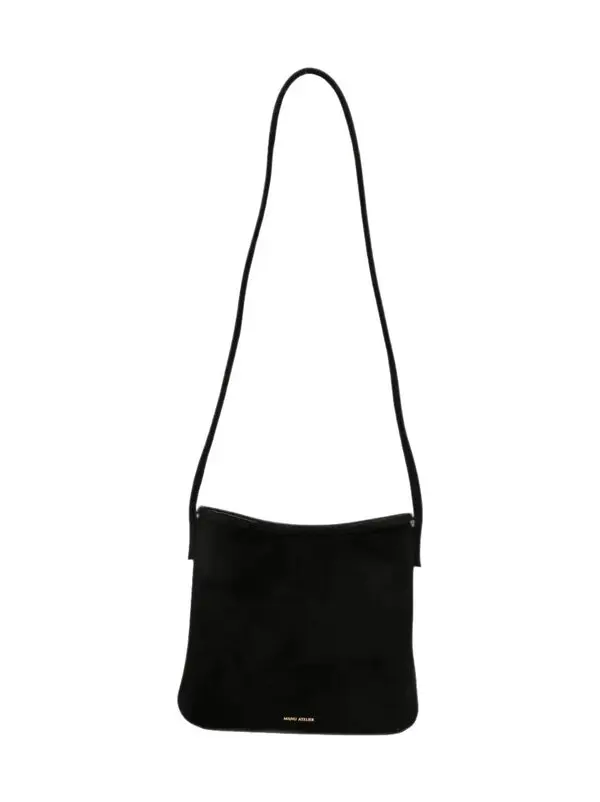 Manu Atelier Fidèle Suede Shoulder Bag - Black