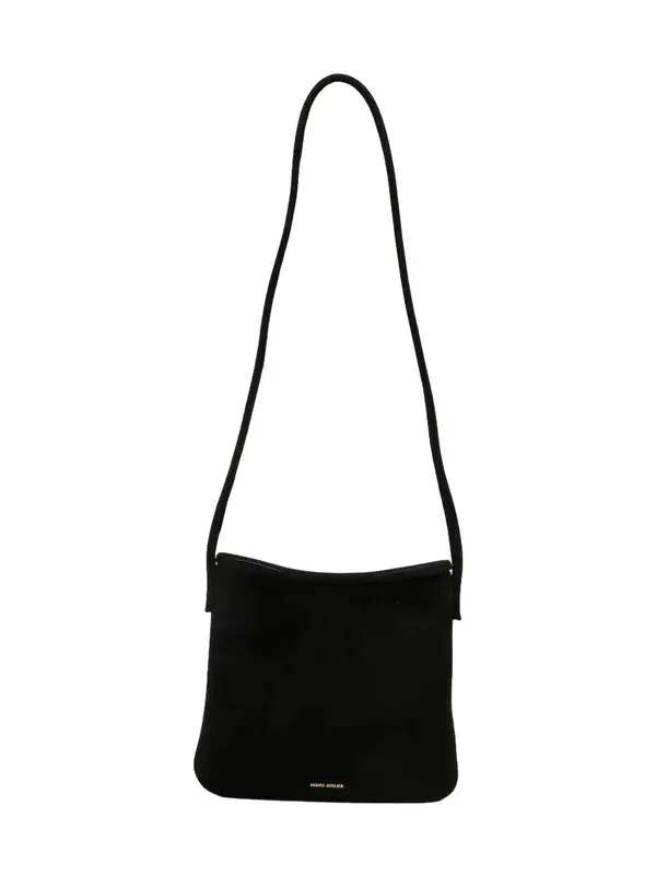 Manu Atelier Fidèle Suede Shoulder Bag - Black