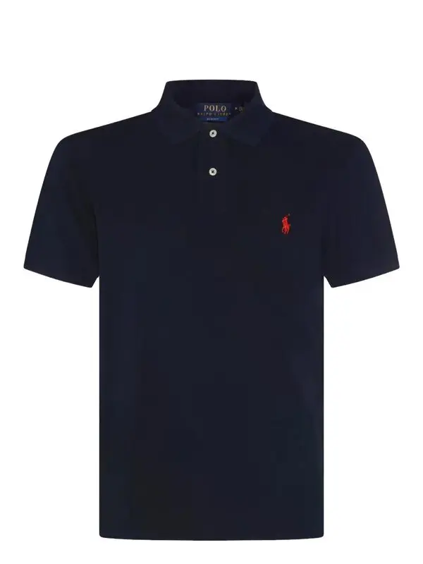 Polo Ralph Lauren Embroidered-logo Polo Shirt - Blue