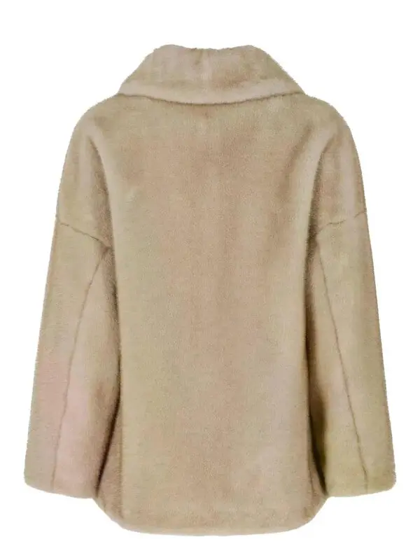 Herno Faux Fur Patch Pocket Jacket - Neutrals