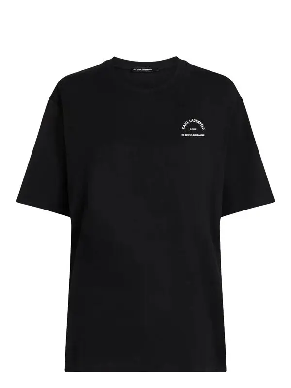 Karl Lagerfeld Rue St-guillaume Oversized T-shirt - Black