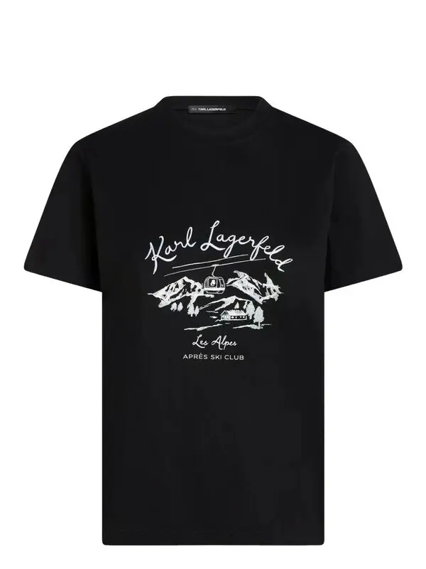Karl Lagerfeld Graphic T-shirt - Black