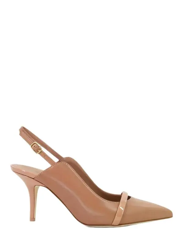 MALONE SOULIERS Marion Patent Slingback Sandals - Neutrals