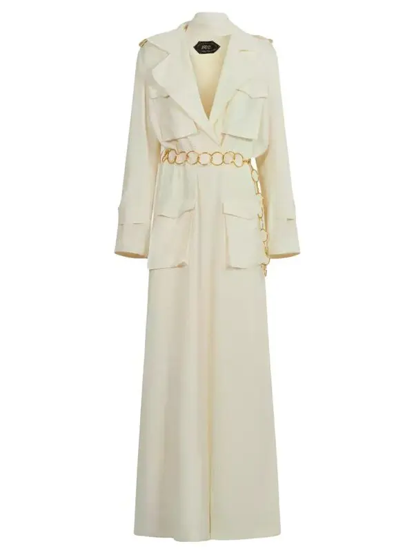 TALLER MARMO Tarangire Belted Maxi Dress - White