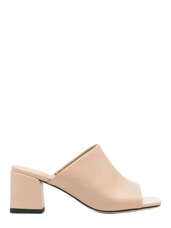 LINDA BAUMANN Open-toe Block-heel Sandals - Neutrals