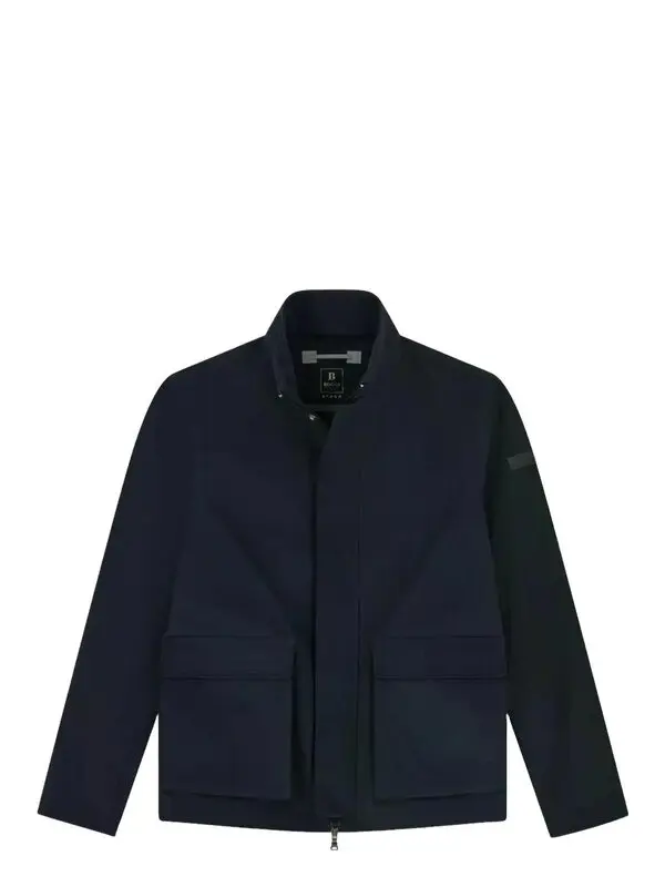Boggi Milano Bomber In Technical Fabric - Blue
