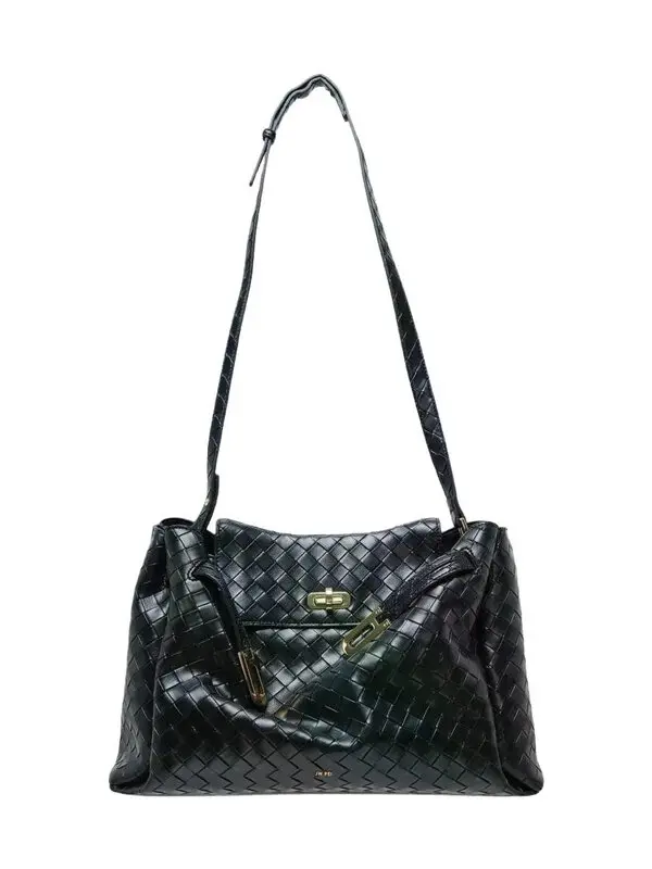 Jw Pei Rhea Woven Shoulder Bag - Black