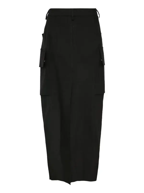 Rick Owens Firbanks Midi Skirt - Black