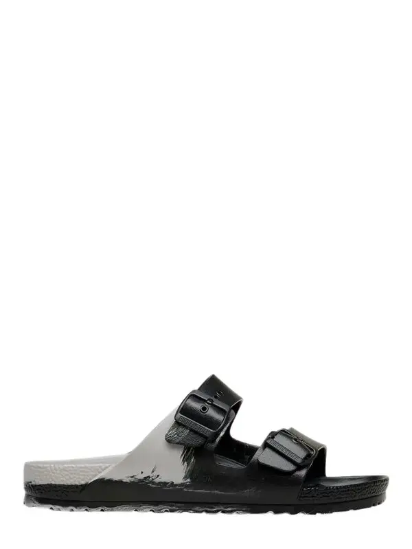 BIRKENSTOCK Arizona Marbled-effect Slides - Black
