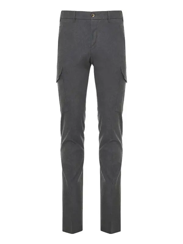 PT TORINO Slim Cut Cargo Pants - Grey