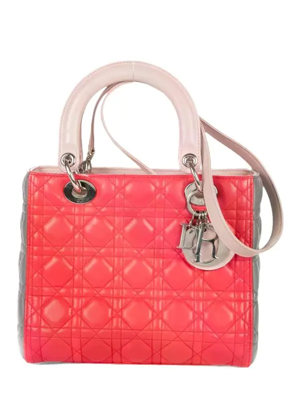Dior Lady Tote Bag - Red
