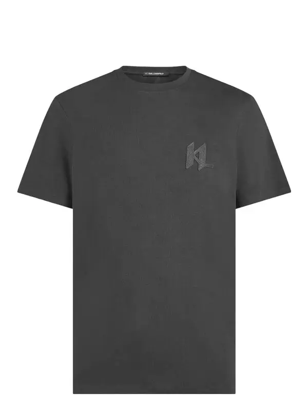 Karl Lagerfeld Logo-patch T-shirt - Grey
