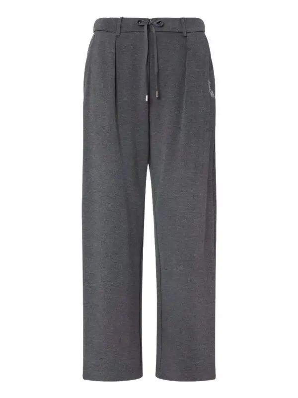 Liu Jo Drawstring Milano Stitch Trousers - Grey