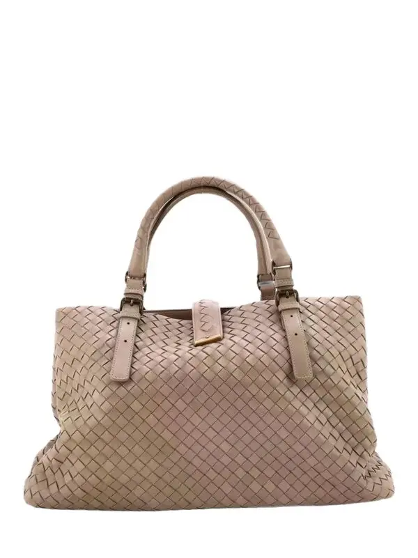 Bottega Veneta Roma Bag Intrecciato Nappa Medium Tote Bag - Neutrals