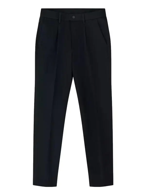 Boggi Milano Technical Wool Trousers - Black