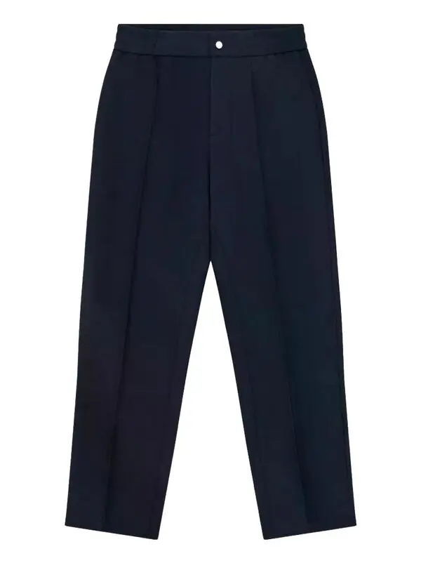 Boggi Milano Joggers In Wool-blend Wooltech - Blue