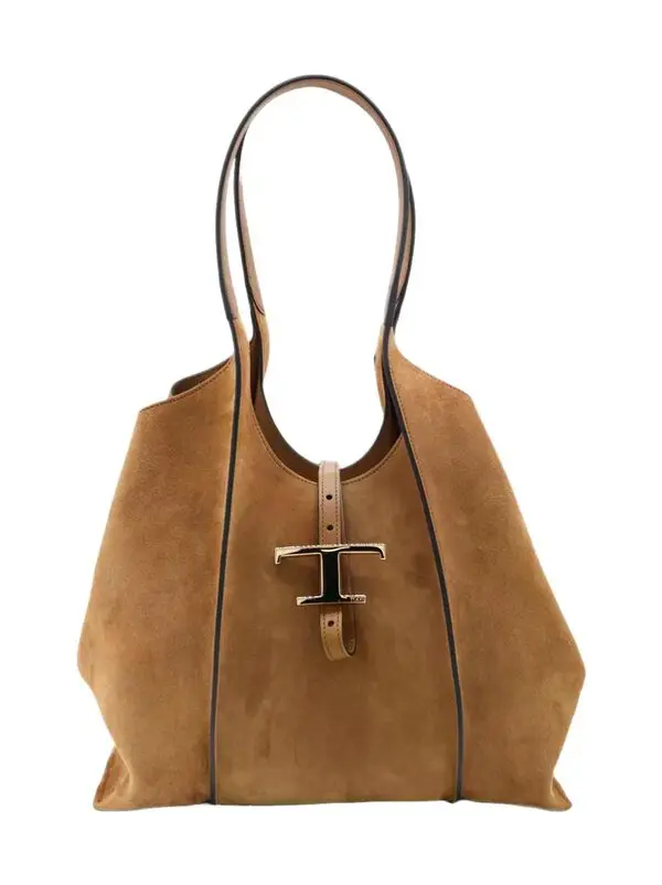 TOD'S Timeless Leather Tote Bag - Neutrals