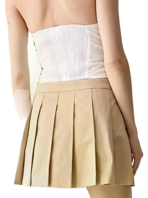 Guess Pleated Mini Skirt - Neutrals