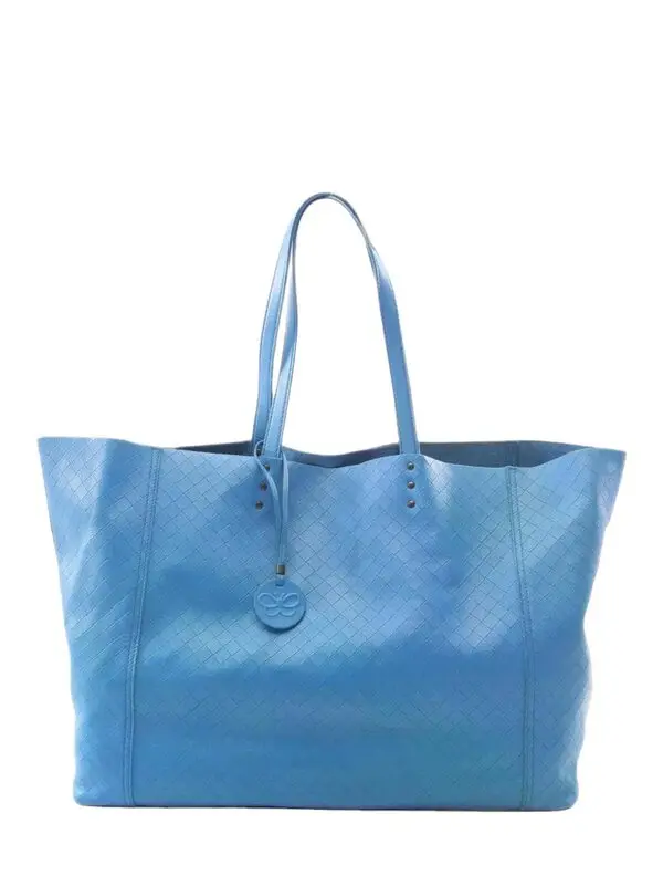 Bottega Veneta 2000s Intrecciato Mirage Butterfly Tote Bag - Blue