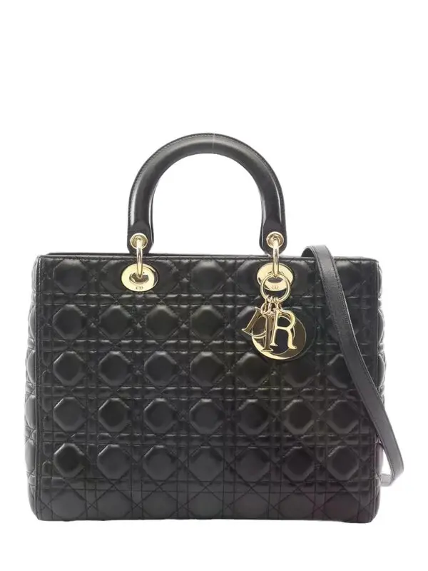 Dior Lady Cannage Handbag - Black