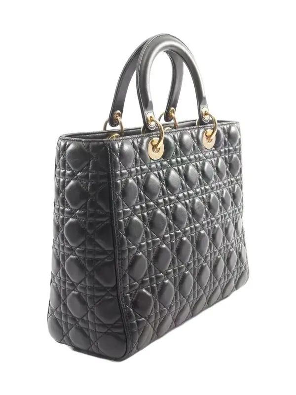Dior Lady Cannage Handbag - Black