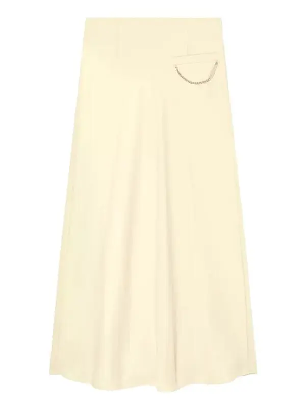 Armani Exchange Chain-link Maxi Skirt - Neutrals