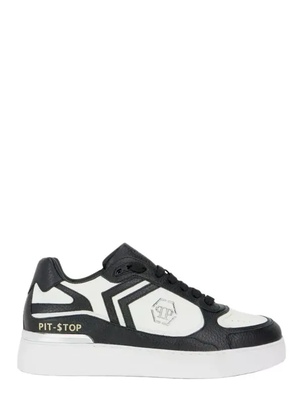 Philipp Plein Low-top Deer Leather Sneakers - Black