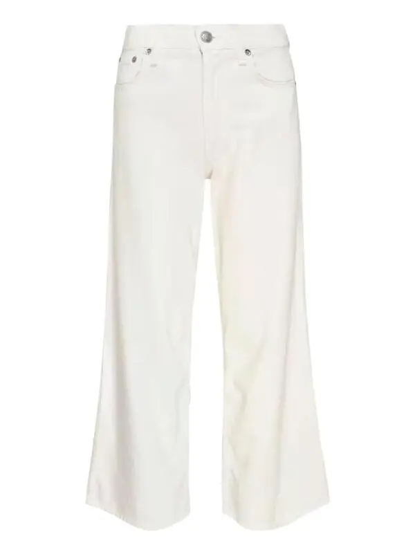 Rag & Bone High-rise Wide-leg Jeans - White