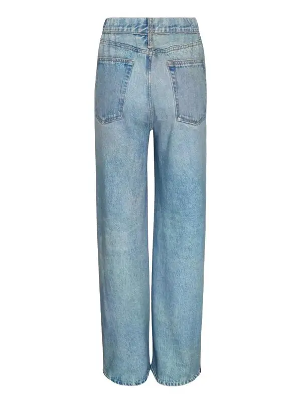 Rag & Bone Rb Miramar Denim-print Track Pants - Blue