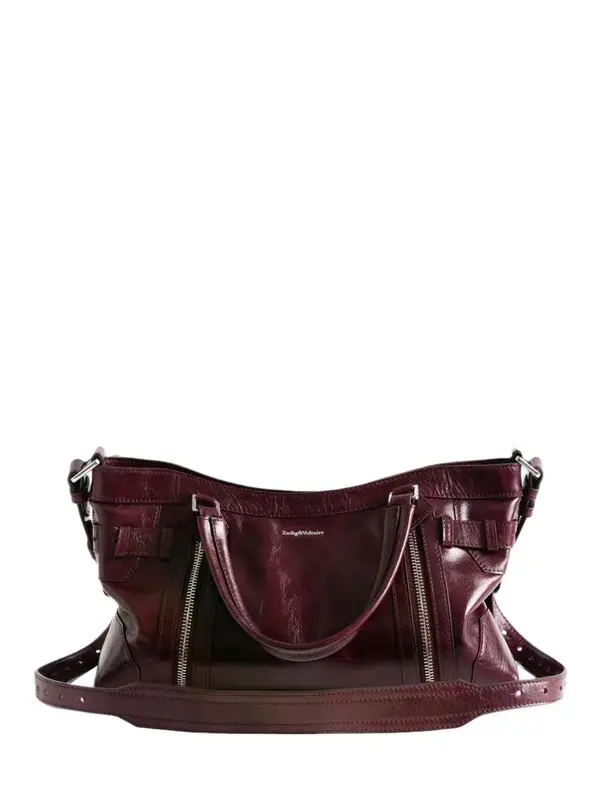 Zadig&Voltaire Madison Small Vintage Patent Bag - Red