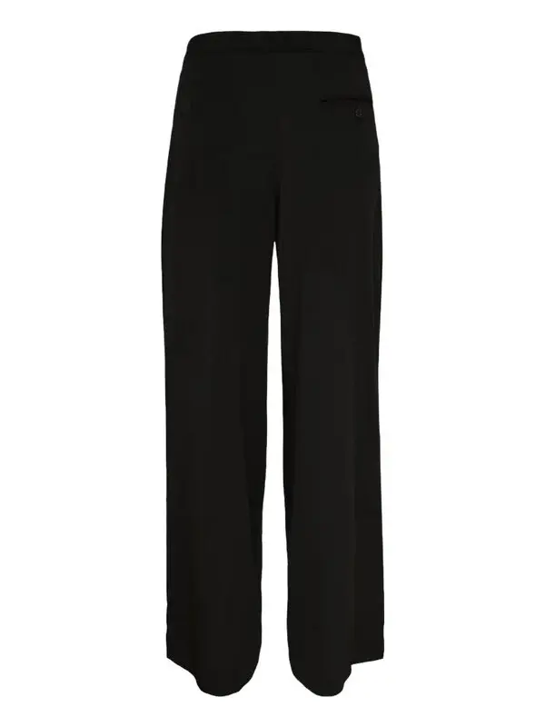 Y’s Drawstring Wide-leg Trousers - Black