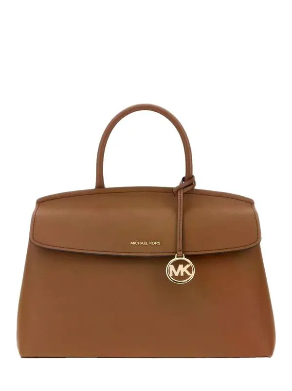 Michael Kors Hamilton Logo-plaque Leather Tote Bag - Brown