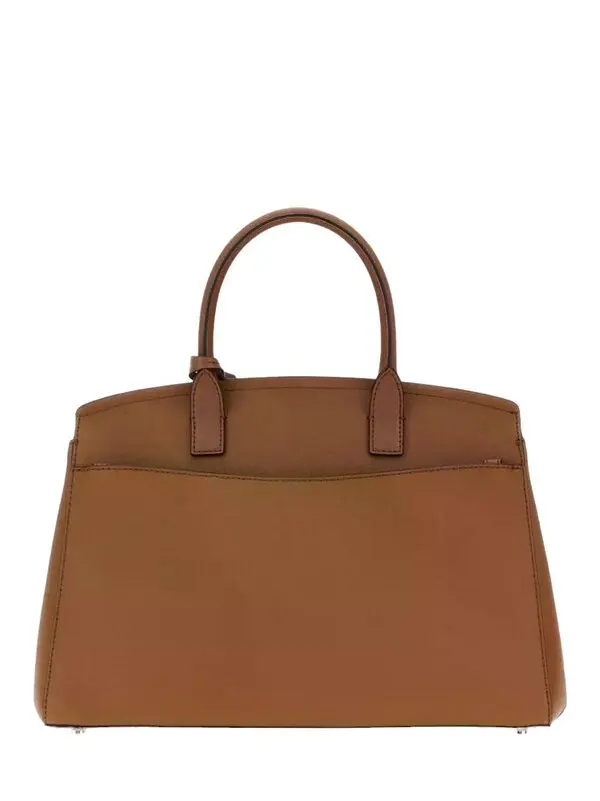 Michael Kors Hamilton Logo-plaque Leather Tote Bag - Brown