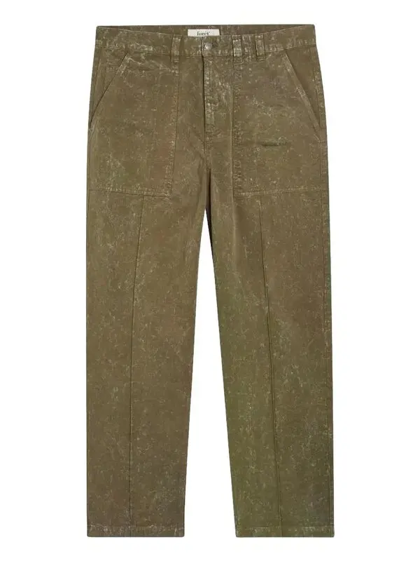 FORET Searcher Cotton Trousers - Green